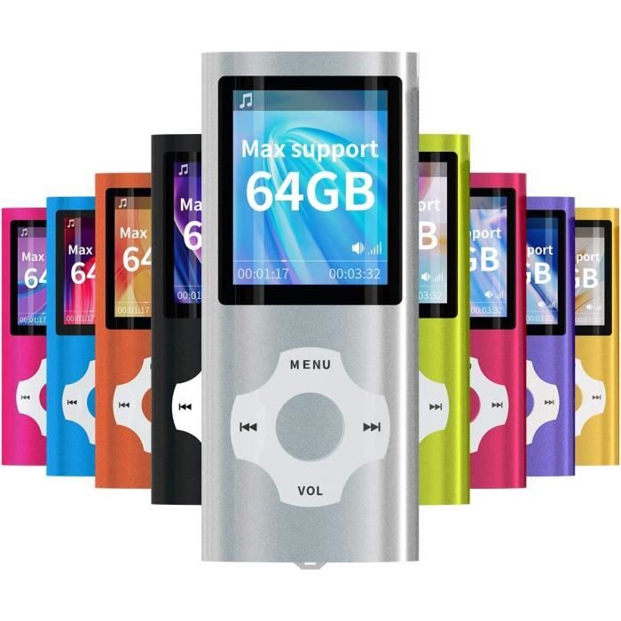 Digital, Compact Et Portable Lecteur Mp3-Mp4 (Max Support 64 Gb) Avec ...