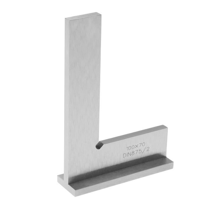 Din875-2 Règle Carrée De Machiniste De Précision Règle D'Angle En Acier Au Carbone Ingénieur ...