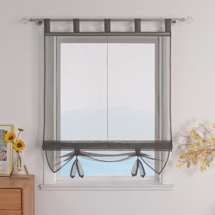 Store Bateau Avec Passants - Rideau Transparent - Moderne - Gris - 140 ...