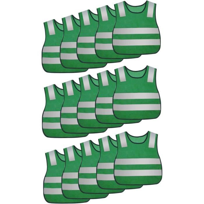 Enfant Gilet De Sécurité Fluo Avec Bande Réfléchissante Haute Visibilité Ecole Vélo Camping ...