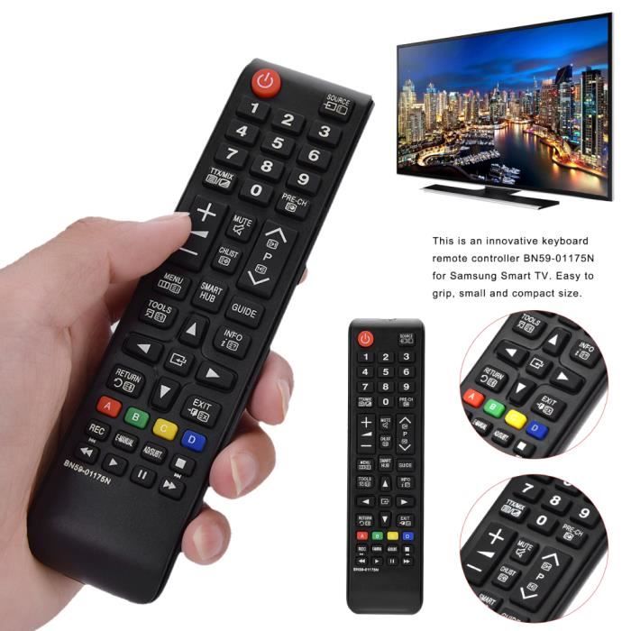 Replacement Télécommande universelle TV pour télévision Samsung -ROE ...