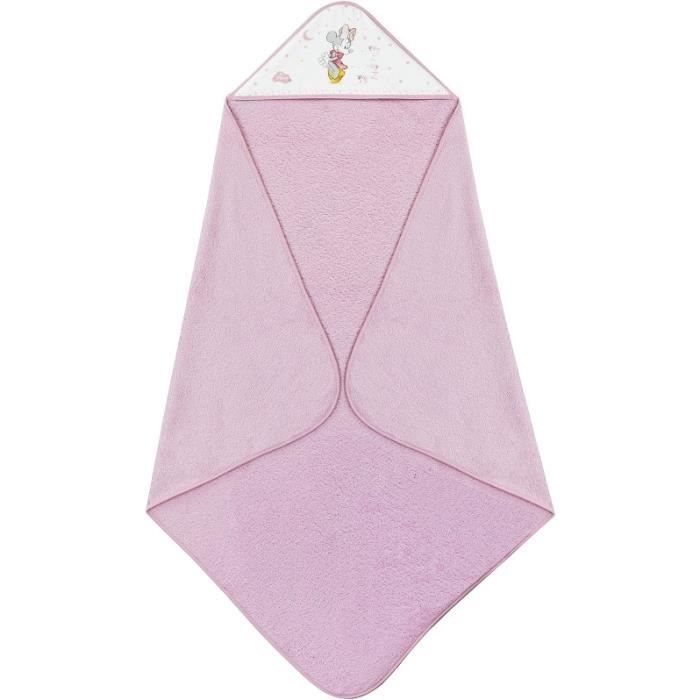 Disney cape de bain Minnie Mouse filles 100 x 100 cm coton rose ...