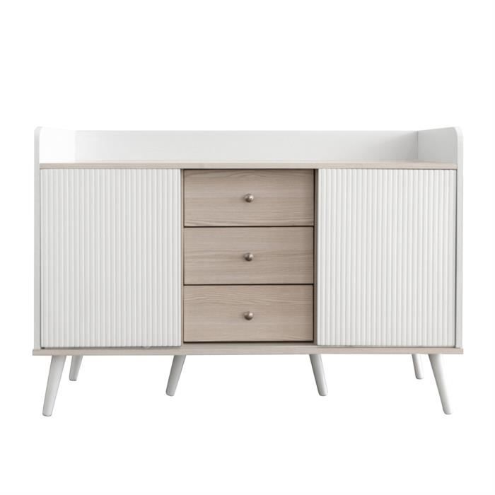 Buffet avec trois tiroirs, Buffet pour chambre et salon, Buffet moderne ...