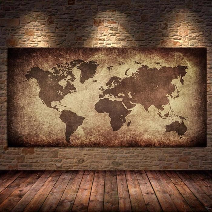 Diamond Painting World Map Peinture Numero Adulte,5D Broderie Diamant ...