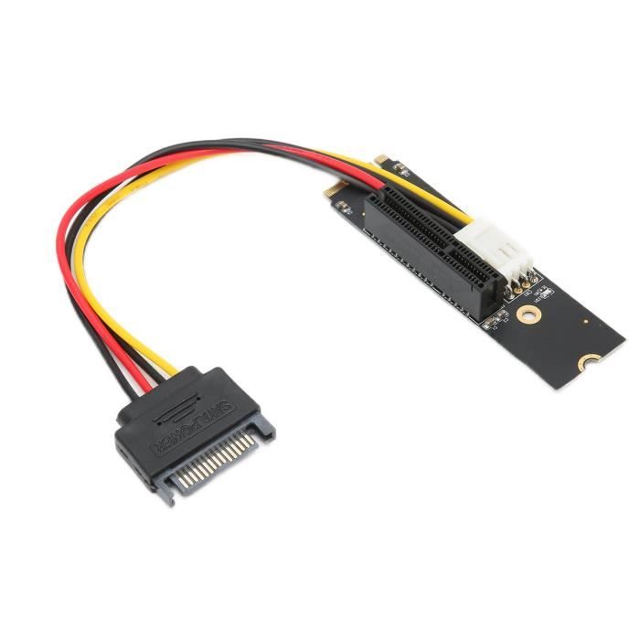 GOTOTOP Carte Riser M.2 vers PCI‑E X4 Carte Riser NGFF vers PCI-E M.2 vers PCI-E 4X Capacité ...