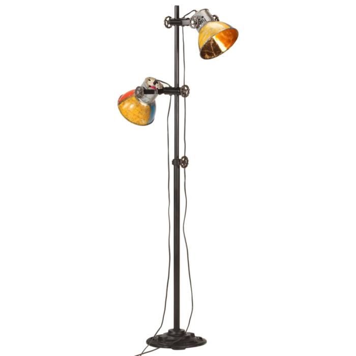 Lampadaire - KEENSO - KN005 - Multicolore - 2 abat-jour - E27 - 160 cm ...