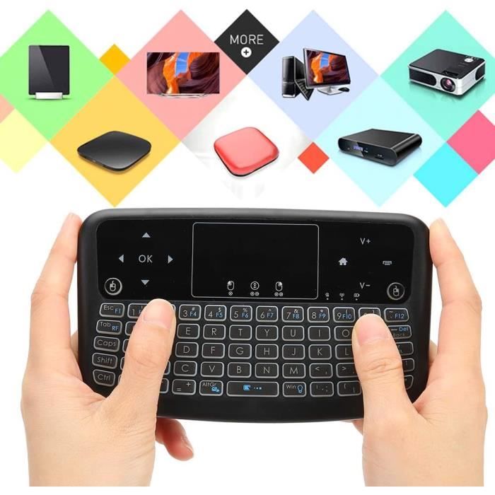 Mini Clavier Sans Fil, Clavier Multimédia Avec Pavé Tactile, Souris ...