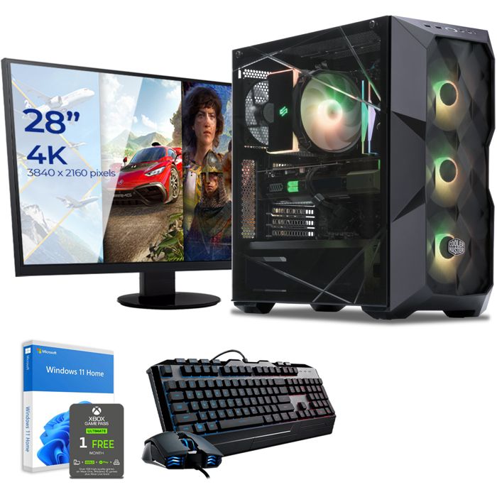 Sedatech Pack PC Gamer – Intel i7-12700KF – RTX3060Ti – 32Go RAM – 1To SSD M.2 – 3To HDD – Win ...