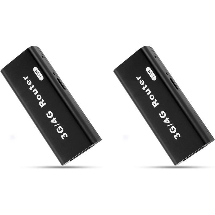 2X Mini Routeur Wifi 3G-4G Routeurs Usb Rj45 Routeur Portable 2412-2483 ...