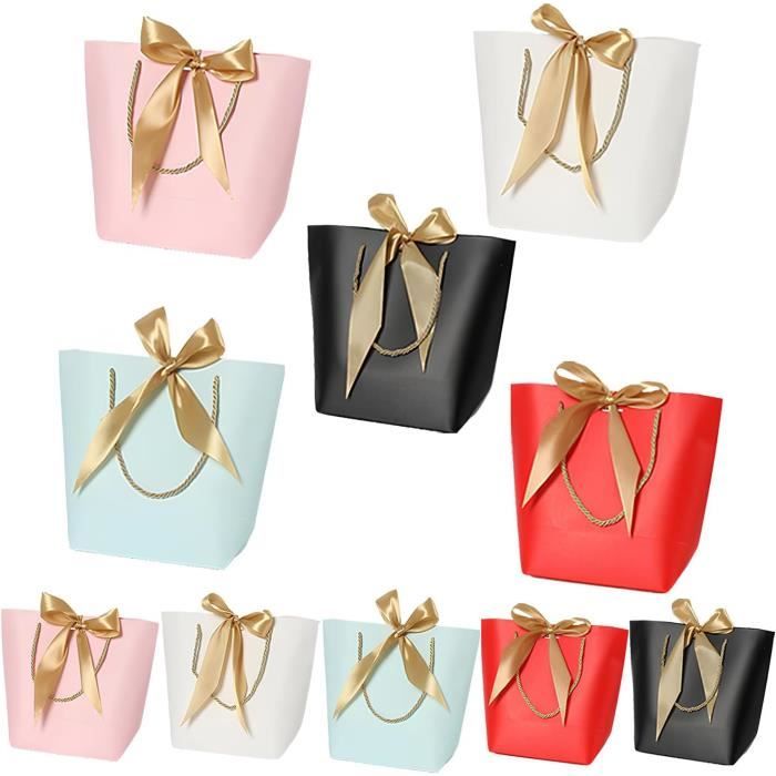 10 Pièces Sacs Cadeaux Colorés, Sac Papier Cadeau, Sac Cadeau ...