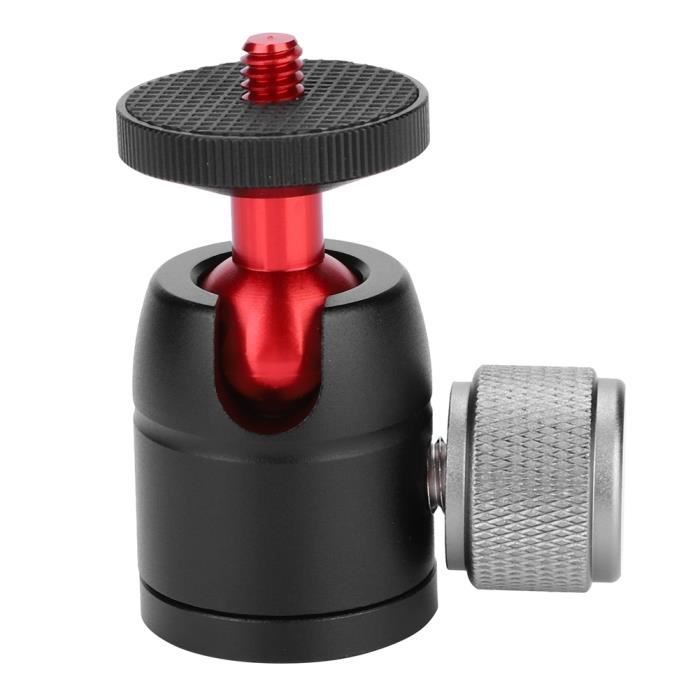 Mini rotule pivotante à 360 ° à visser 1/4 'pour trépied d'appareil ...
