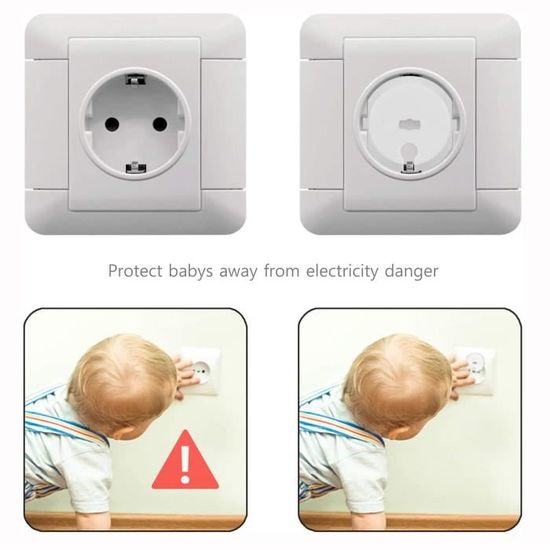 (20 caches prises + 5 clés) Caches Prises pour enfant Sécurité de ...