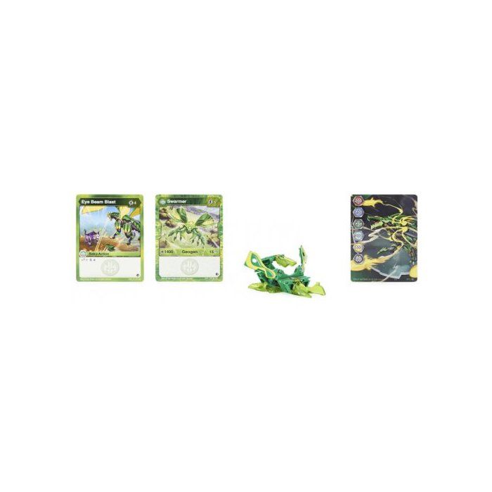 Bakugan Geogan Rising : Swarmer + Carte - Geogan Vert - Figurine - Set ...