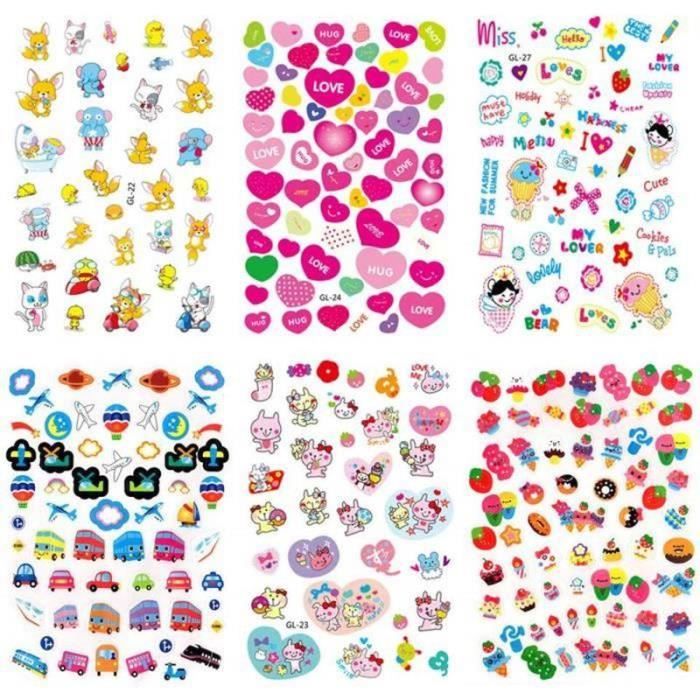 STICKER SCRAPBOOKING Gommettes Enfants 1700 Pièces 36 Feuilles ...