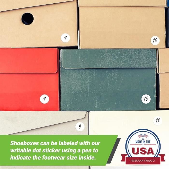 Royal Green 13mm Marron Étiquettes Autocollantes Cercles Rondes Petit ...