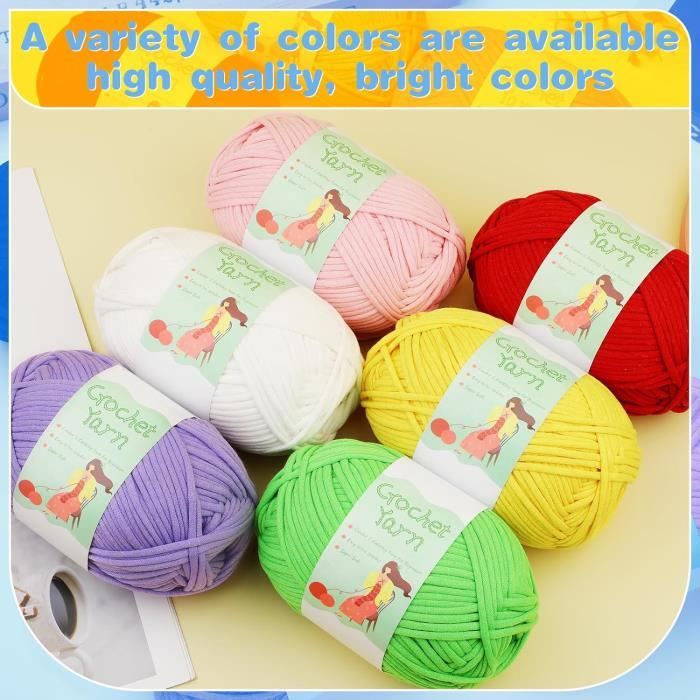 Lot de 25 fils à crochet pour crochet et tricot, avec accessoires de ...