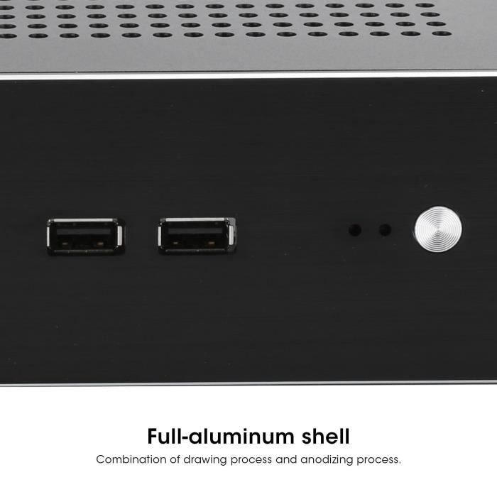 Duokon HTPC ITX G60S Châssis HTPC Boîtier Mini‑ITX d'Alimentation DC ... Duokon HTPC ITX G60S Châssis HTPC Boîtier Mini‑ITX d'Alimentation DC ...