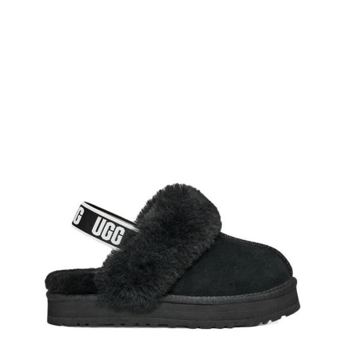 Sandale Femme - UGG - K-FUNKETTE - Daim-Nubuck - Noir - Semelle ...