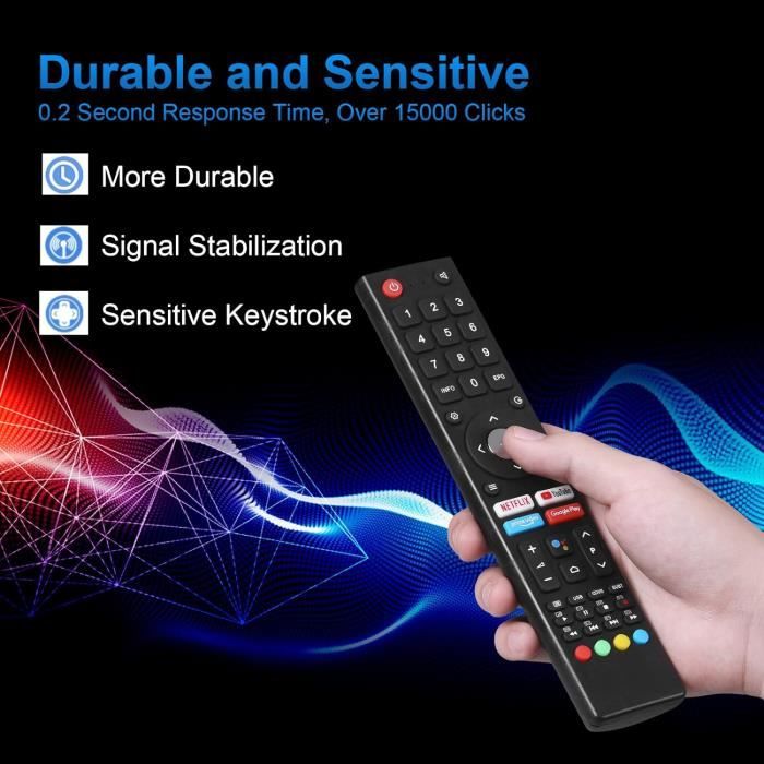 Télécommande Smart Tv Gcbltv02Adbbt Pour Chiq Smart Tv U55H7A U58H7A ...