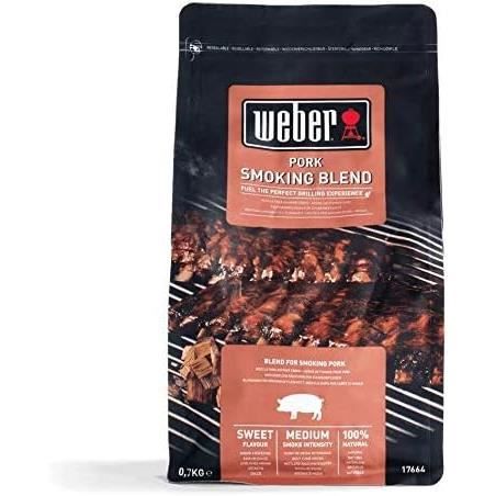 Copeaux de Bois pour Fumage Saveur Porc - Pellets de Bois pour Cuisson - 0.7 kg - Combustible ...