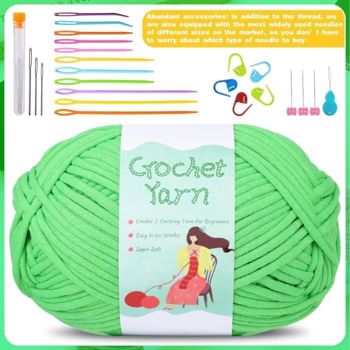 Lot de 25 fils à crochet pour crochet et tricot, avec accessoires de ...