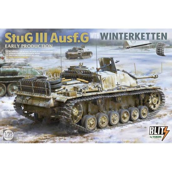 TAKOM - Maquette Char Stug.iii Ausf.g Early Production With Winterketten|takom|8010|1:35 ...