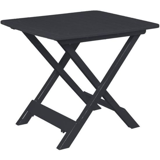 Table de jardin pliante Spetebo Tevere - 80 x 72 x 70 cm - Parfait pour ...