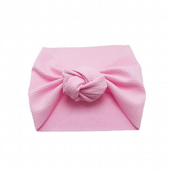 Solide bébé Turban filles coton torsadé noué bandeau élastique bandeaux ...