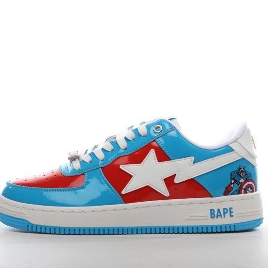 Baskets A BATHING APE-BAPE SK8 STA 8 M2 Tokyo Low - Blanc - Mixte ...