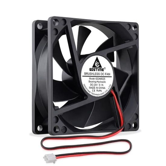 Ventilateur D'Ordinateur 24 V 80 X 25 Mm, 2 800 Tr-Min, Haute Vitesse ...