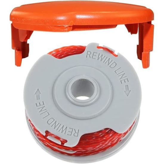 Lot de 1-2-4 bobines avec Fil et Capuchon de Bobine pour débroussailleuse Flymo ContourContour ...