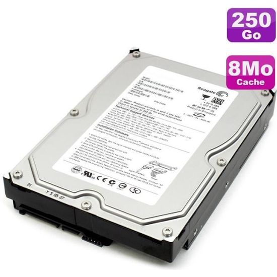 Disque Dur 250Go SATA 3.5" Seagate Barracuda 7200.8 ST3250823AS 7200RPM ...