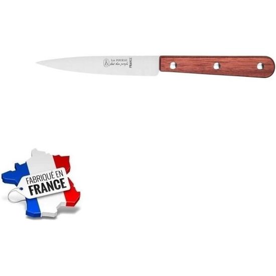 Les Colis Noirs LCN - Couteau Office Lame 10cm INOX Manche Bois La ...