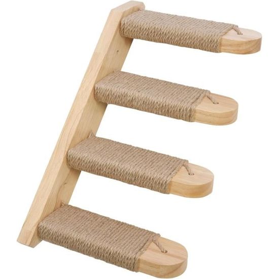 Escalier Pour Chat Reversible - Etagere Pour Chat - Parcours Mural Chat ...