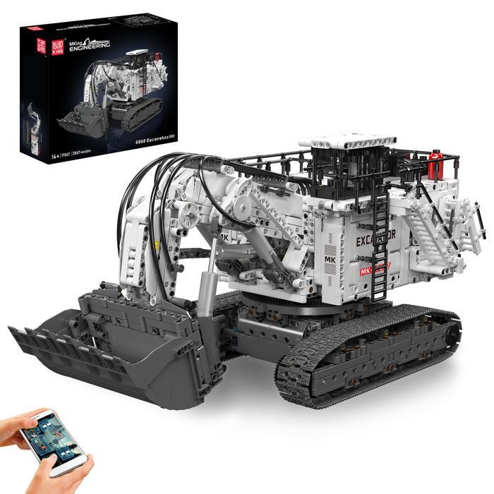 Mould King 17067 Jouets techniques de voiture L'excavatrice RC 6060 ...