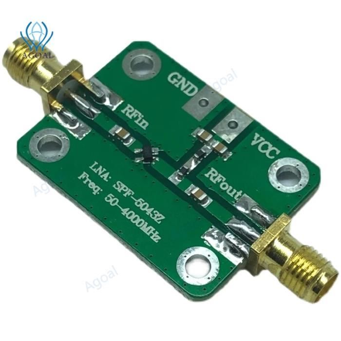 Amplificateur Micro-ondes 3.3-5.0v 50m-4000mhz 20db Lna Rf, 1 Pièce ...