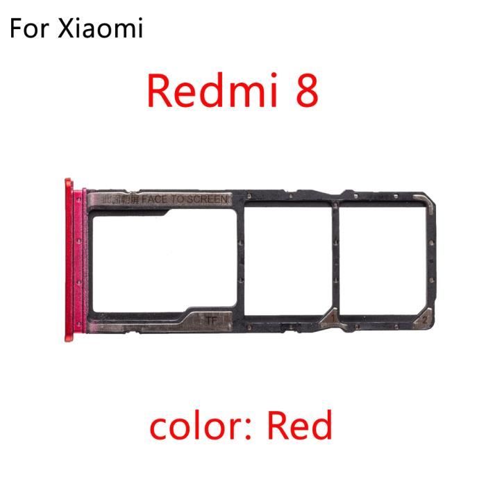 Redmi 8 rouge - Support de carte SIM pour Xiaomi Redmi 8 Note 8 Pro ...