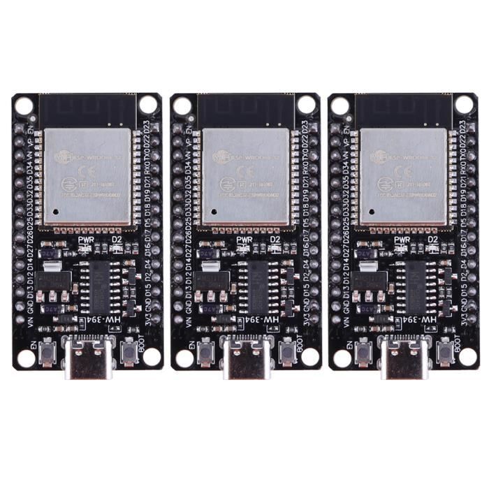 Ch340c Type C 3pcs Carte De Développement Wroom 32 Esp32 5v Type C
