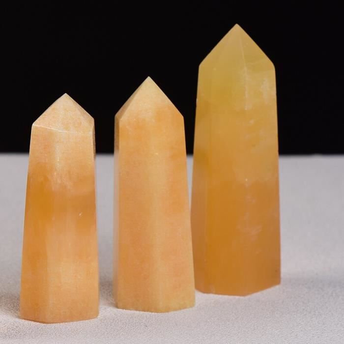 Pierre,Barre hexagonale en cristal 100% naturel, pointe de cristal ...