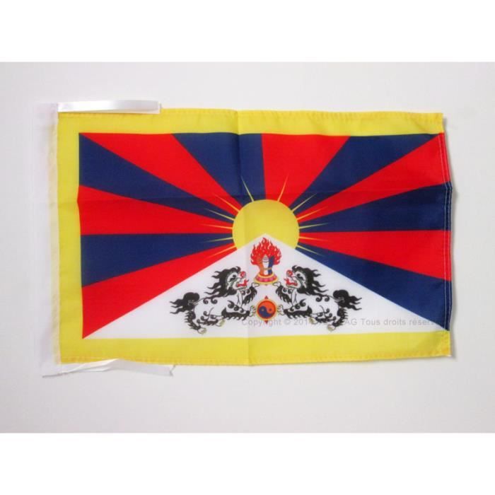 Drapeau Tibet 45x30cm - tibétain Haute qualité - Cdiscount Maison