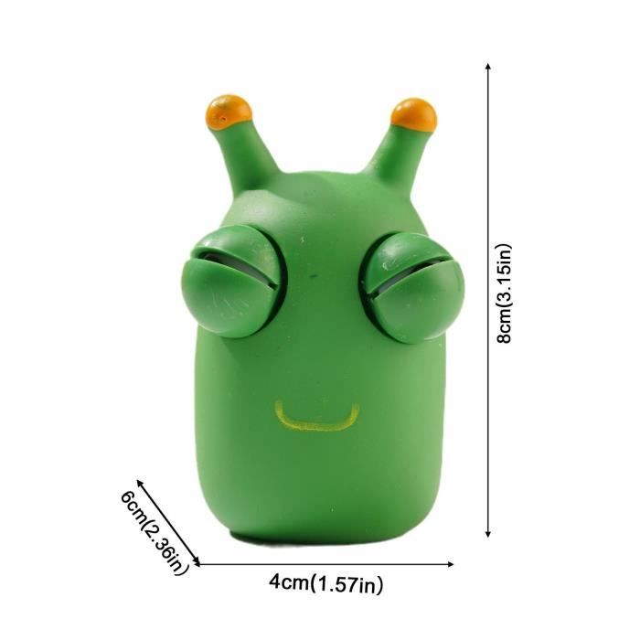 Squishy Toy Green Eye Popping Worm Squeeze Toy Stress Reliever Fidget ...