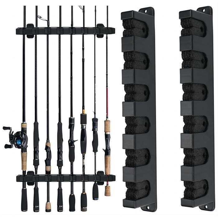 1Parie Supports de Cannes à pêche, Porte Canne à Pêche Horizontaux à ...