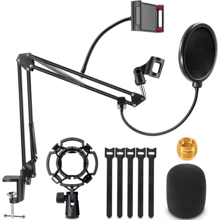 Support de Microphone - MARSEE - Réglable Pied de Micro Bras - Filtre ...