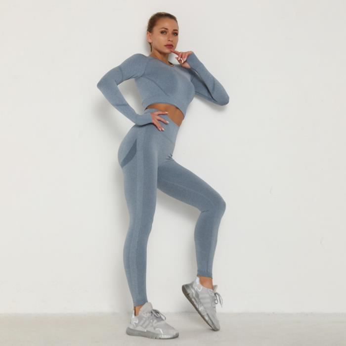 Legging de sport - Ensemble de sport - Blue-Set Blue/set - Cdiscount Sport