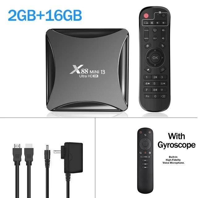Box multimedia,Boîtier Smart TV X88 Mini 13 RK3528,Android 13,8K,2.4-5 ...