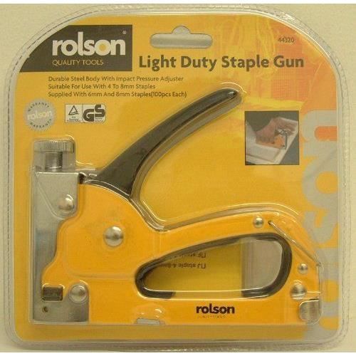 Rolson Agrafeuse pour travaux légers - 44320 - Cdiscount Bricolage