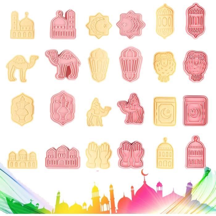 Moule Biscuit 12 Pièces Emporte Piece Patisserie Plastique Réutilisable ...