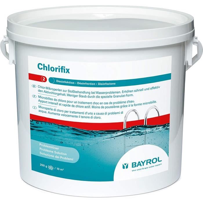Bayrol - chlorifix 5kg - Chlore en microbilles Ãƒ dissolution rapide ...