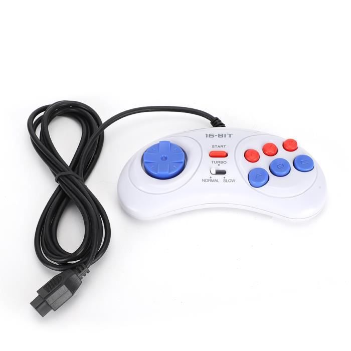 Manette de jeu - VVIKIZY - Mini manette 16 bits - Filaire - Ergonomique ...