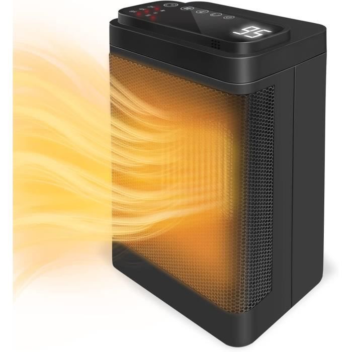 Mini-chauffage personnel en céramique PTC 1500W Radiateur d’appoint ...